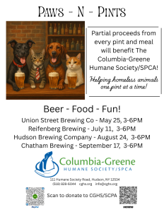 Second Annual Paws-N-Pints | Columbia-Greene Humane Society/SPCA | Dogs ...